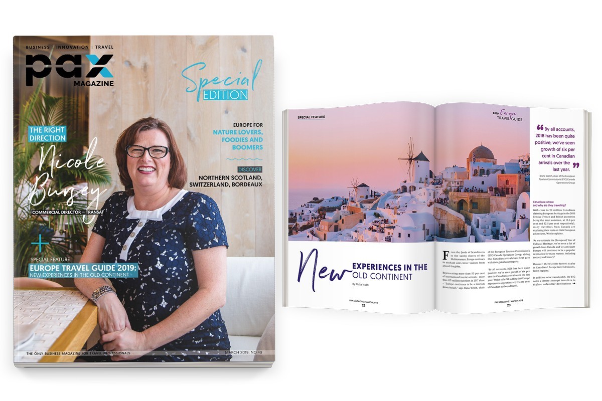 PAXTravelJobs - Transat’s Nicole Bursey featured in PAX magazine’s ...