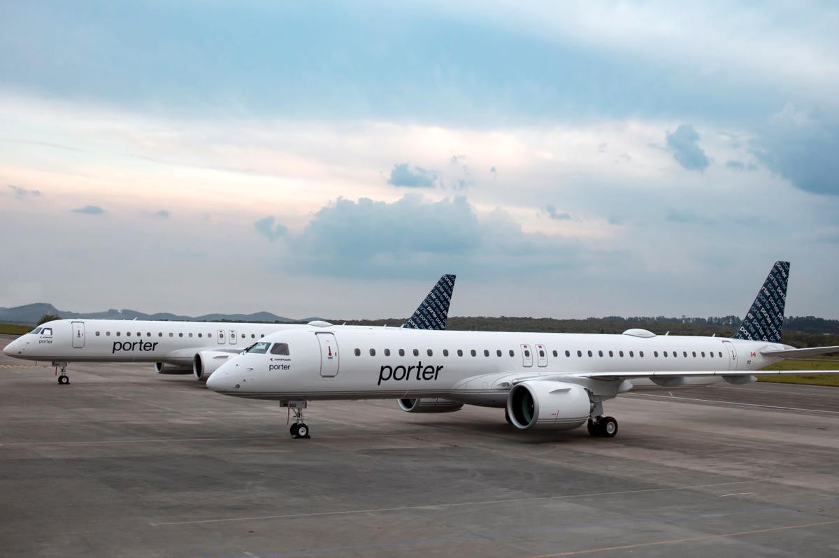 PAXTravelJobs - Porter's Embraer E195-E2 will link Toronto Pearson ...